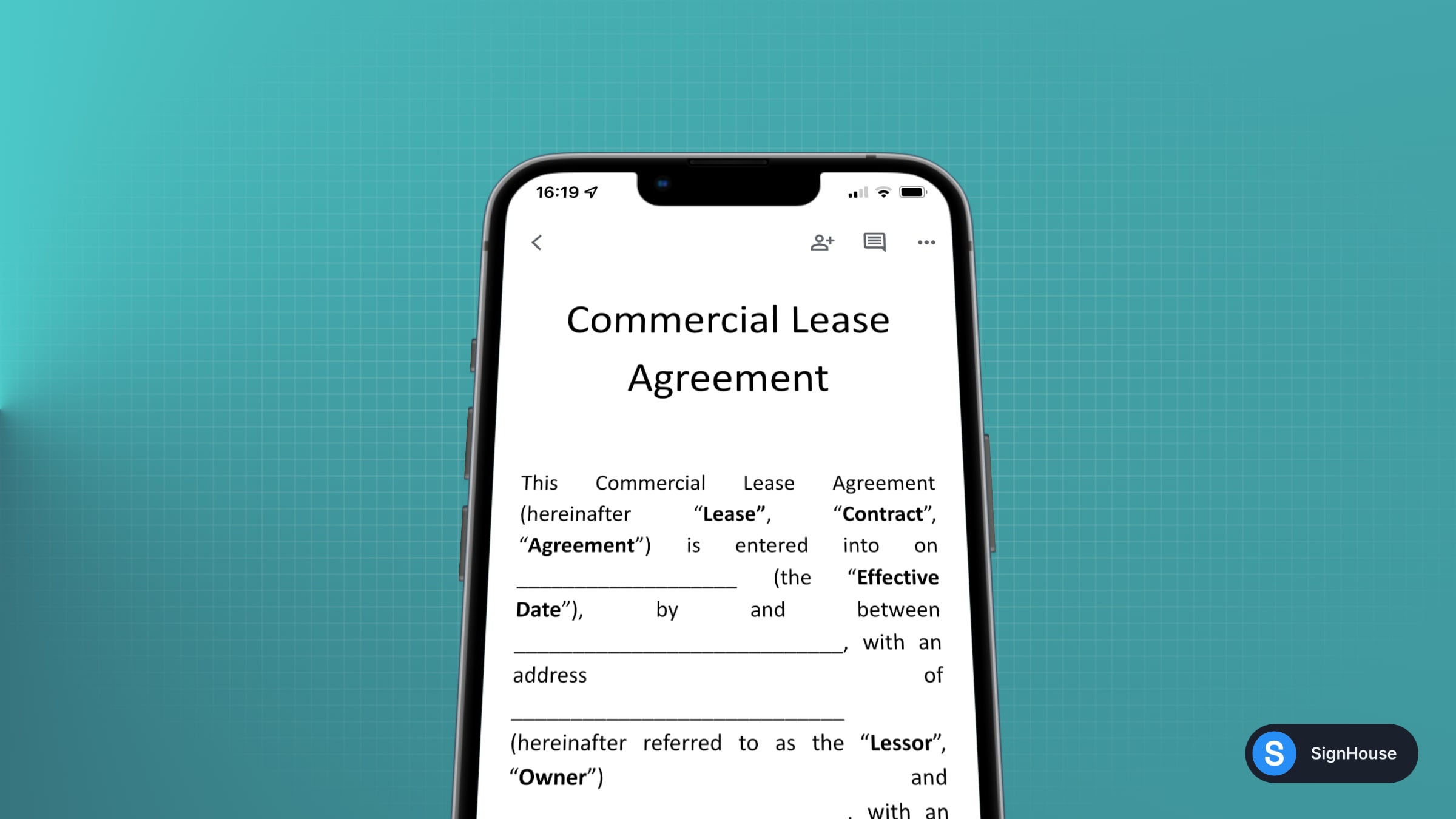 Free Commercial Lease Agreement Template - SignHouse